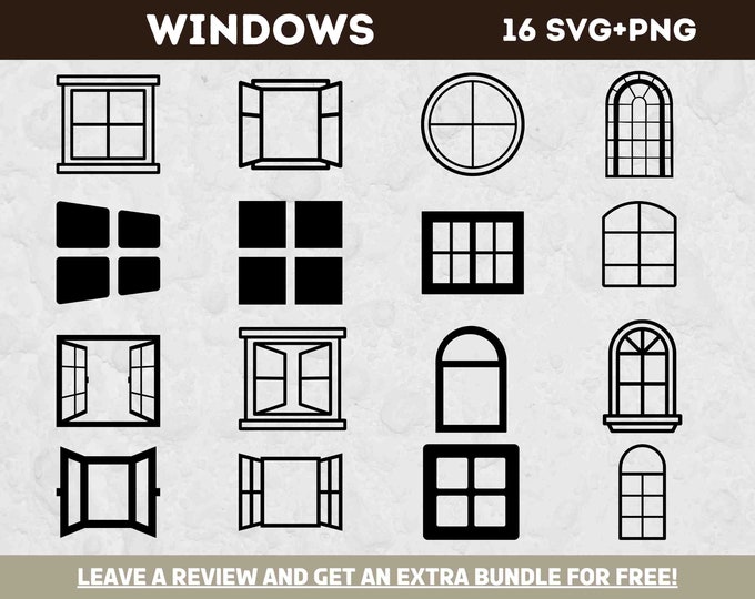 Windows SVG, Svg Files for Cricut, Window Svg, Window Cut Files ...