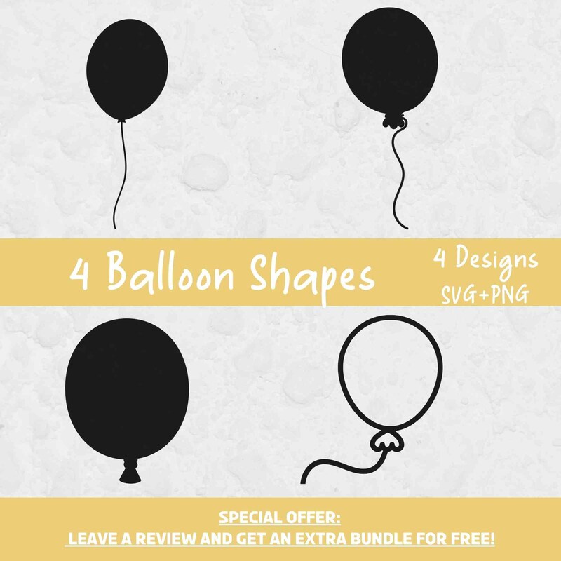 Balloons Svg - Etsy