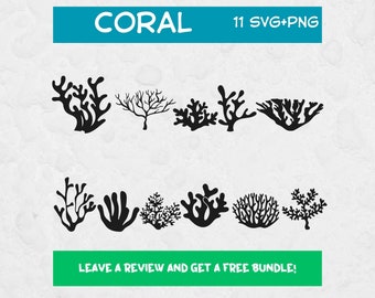 Corals Svg, Coral Clipart, Underwater Png, Sea Coral Dxf Logo, Ocean ...