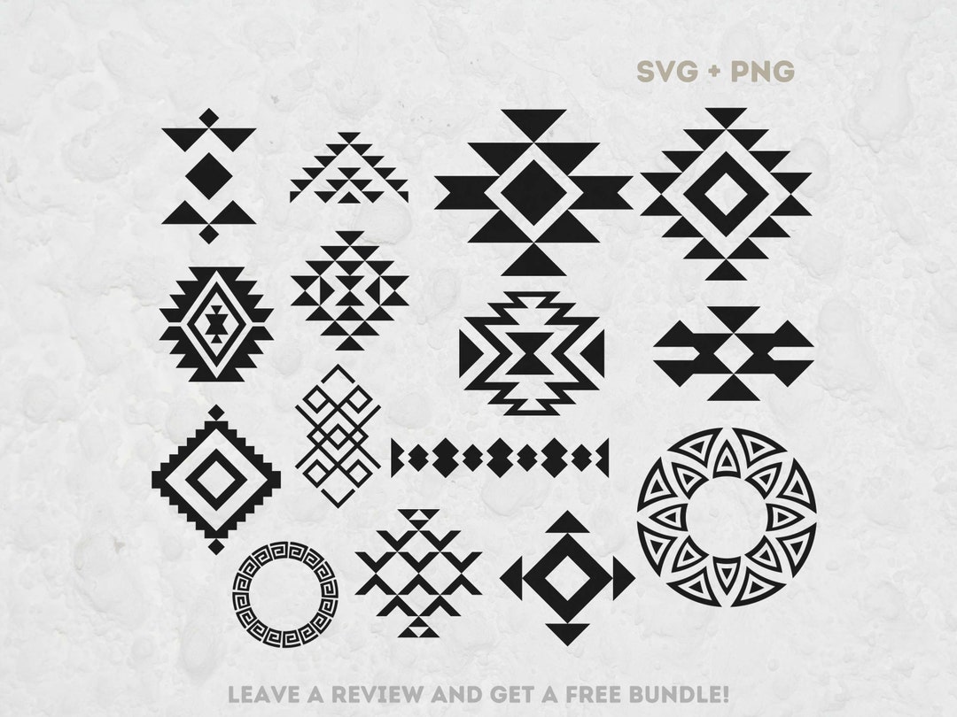 Aztec Svg PNG Bundle , SVG Files for Cricut, Ornament Svg, Aztec ...
