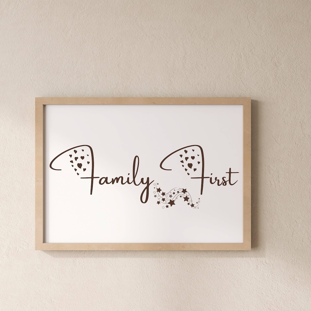 Family First SVG, Svg Files for Cricut, Family SVG, Family Shirt Svg ...