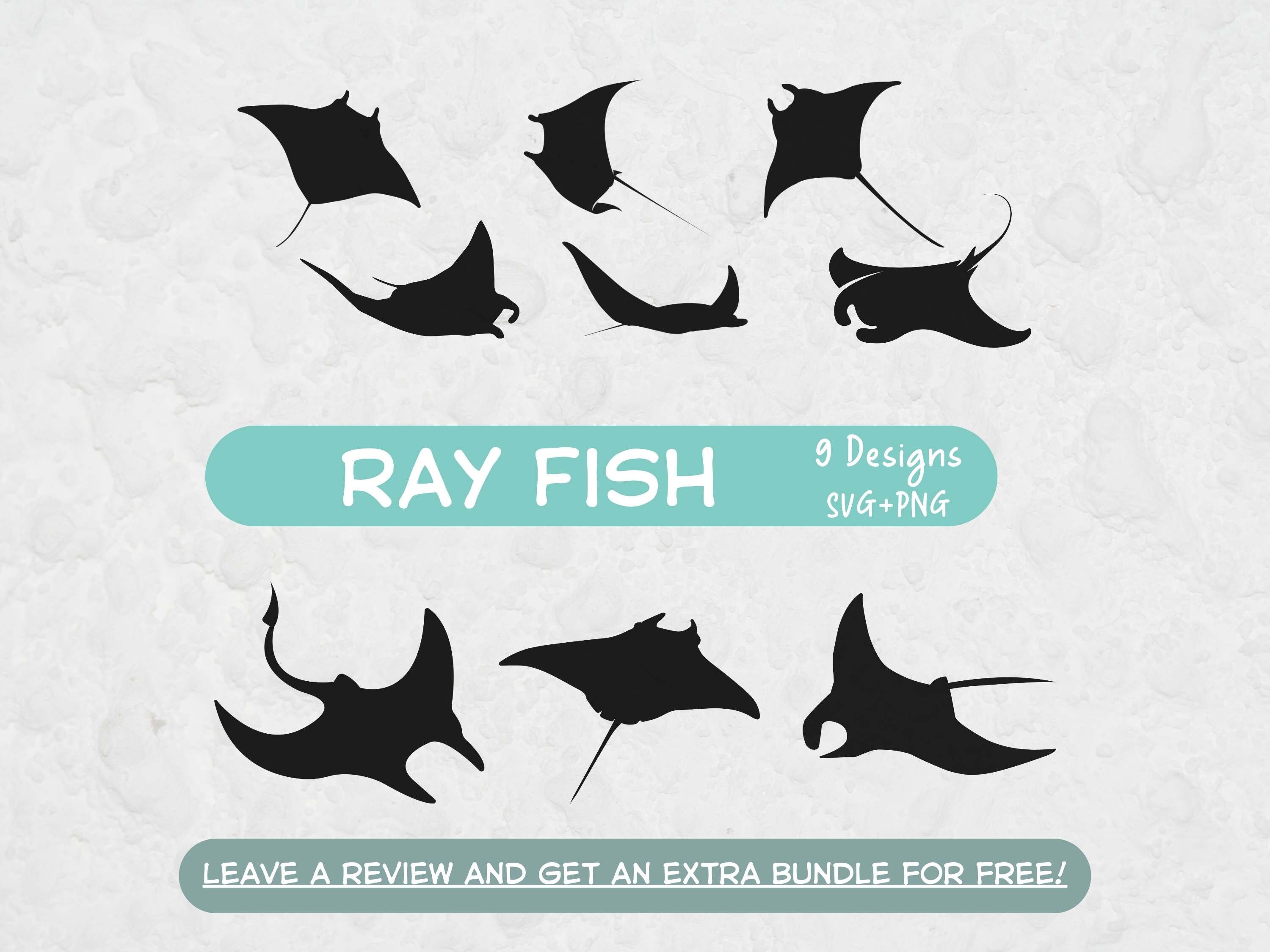 Ray Fish Svg Archivos SVG para Cricut Stingray SVG Bundle - Etsy España