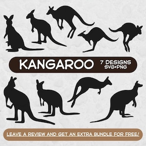 Kangaroo Svg Bundle, SVG Files for Cricut, Kangaroo Silhouette ...
