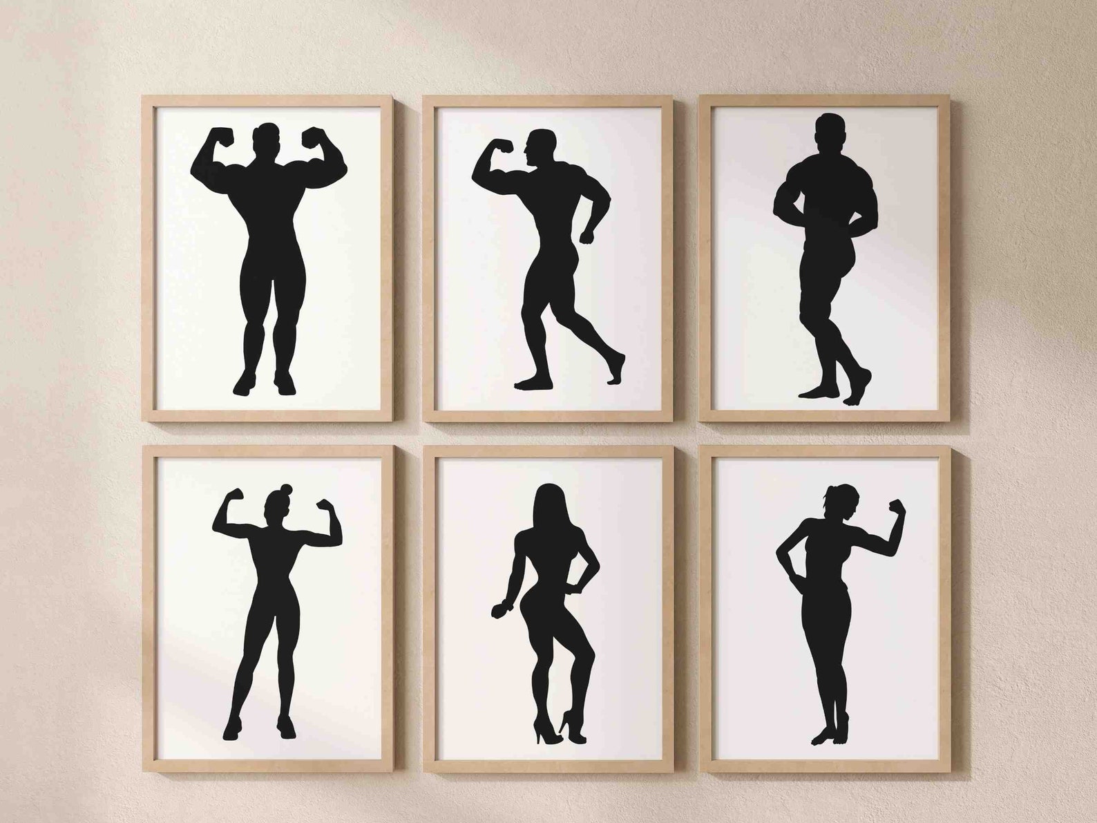 Bodybuilder Svg Bundle, Svg Files for Cricut, Bodybuilder Silhouette ...