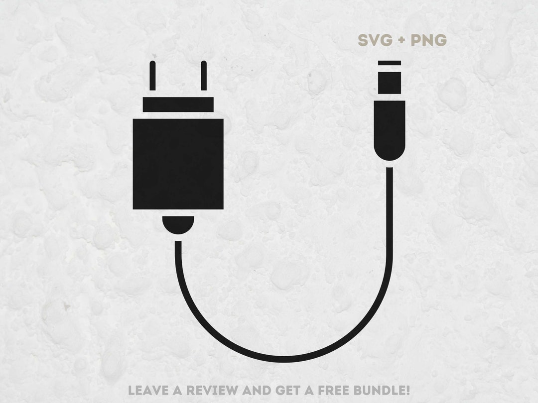 Phone Charger Svg, Svg Files for Cricut, Charger Icon, Charger ...