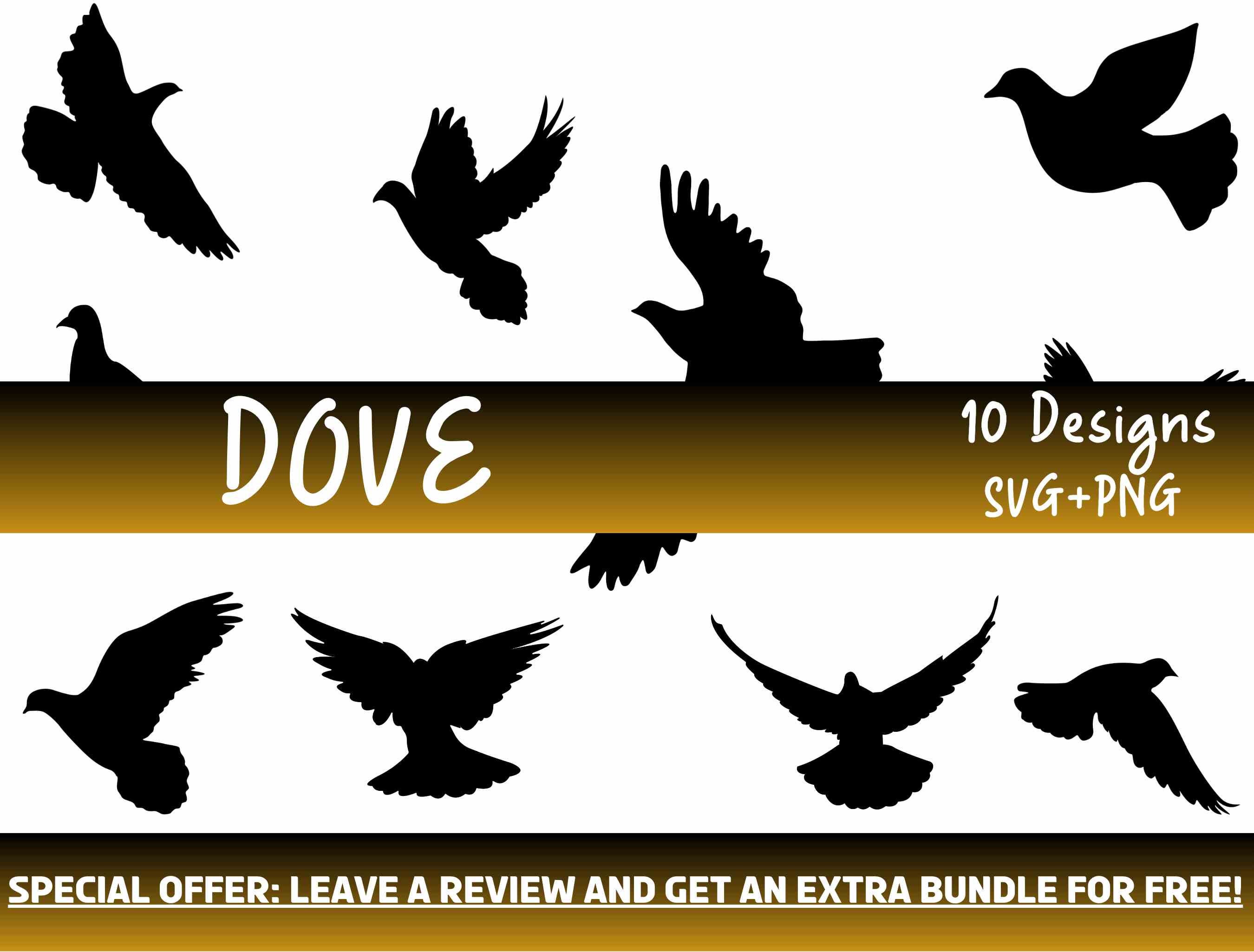 Dove SVG Bundle Svg Files for Cricut Bird Svg Bird Clipart - Etsy