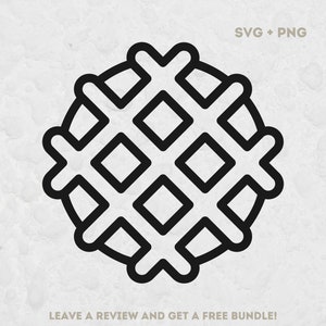Waffle SVG PNG, SVG Files for Cricut, Food Clipart, Sweet Svg, Waffles ...