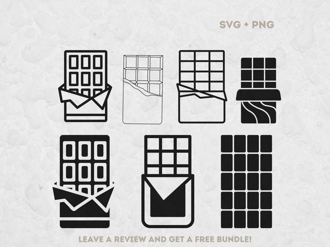 Chocolate Bar SVG Bundle, SVG Files for Cricut, Chocolate Clipart ...
