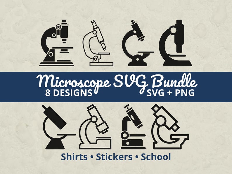 Microscope SVG Bundle, Svg Files for Cricut, Science Svg, Scientist Svg ...