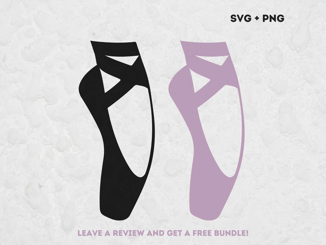 Ballet Shoe SVG PNG, Svg Files for Cricut, Ballet Clipart, Dance Svg ...