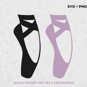 Ballet Shoe SVG PNG, Svg Files for Cricut, Ballet Clipart, Dance Svg ...