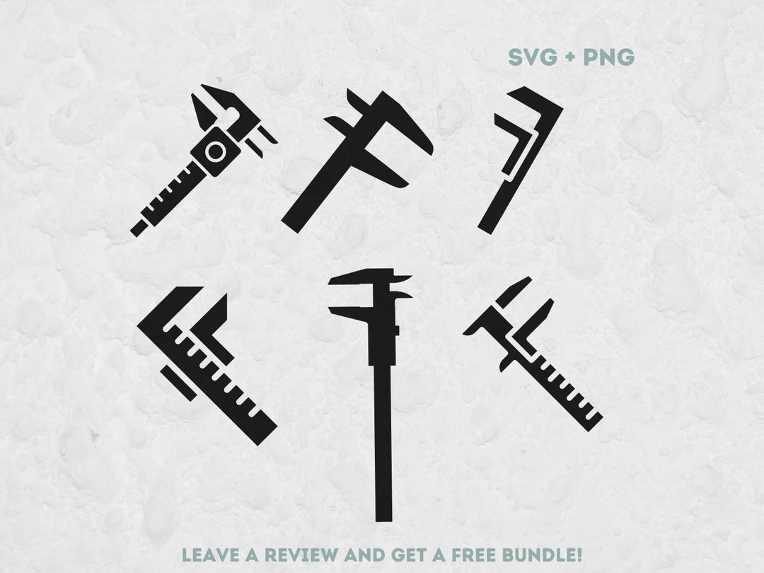 Caliper Svg Cut Files, SVG Files for Cricut, Tool SVG, Measure Clipart ...