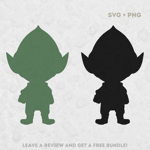 Elf Silhouette Svg, SVG Files for Cricut, Santas Helper Svg, Workshop ...