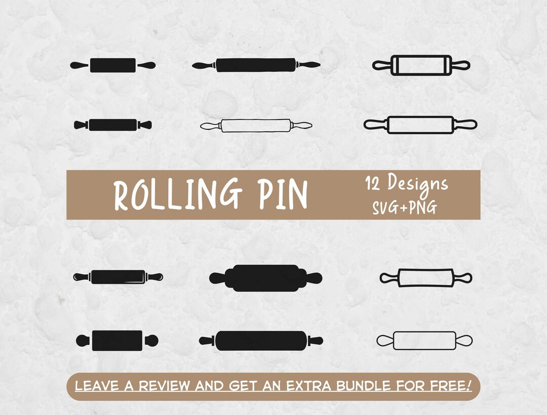 Rolling Pin SVG Bundle, Kitchen SVG | Baking SVG | Cooking Svg | Cricut ...