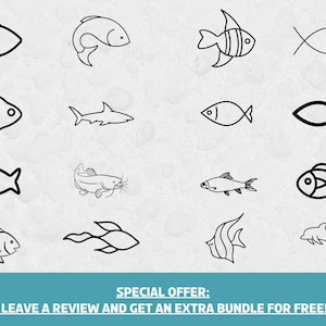 Fish Outline Svg, SVG Files for Cricut, Fish Cut Files, Ocean Svg, Fish ...