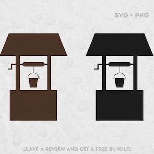 Wishing Well SVG, Svg Files for Cricut, Well PNG, Building Svg, Wishing ...