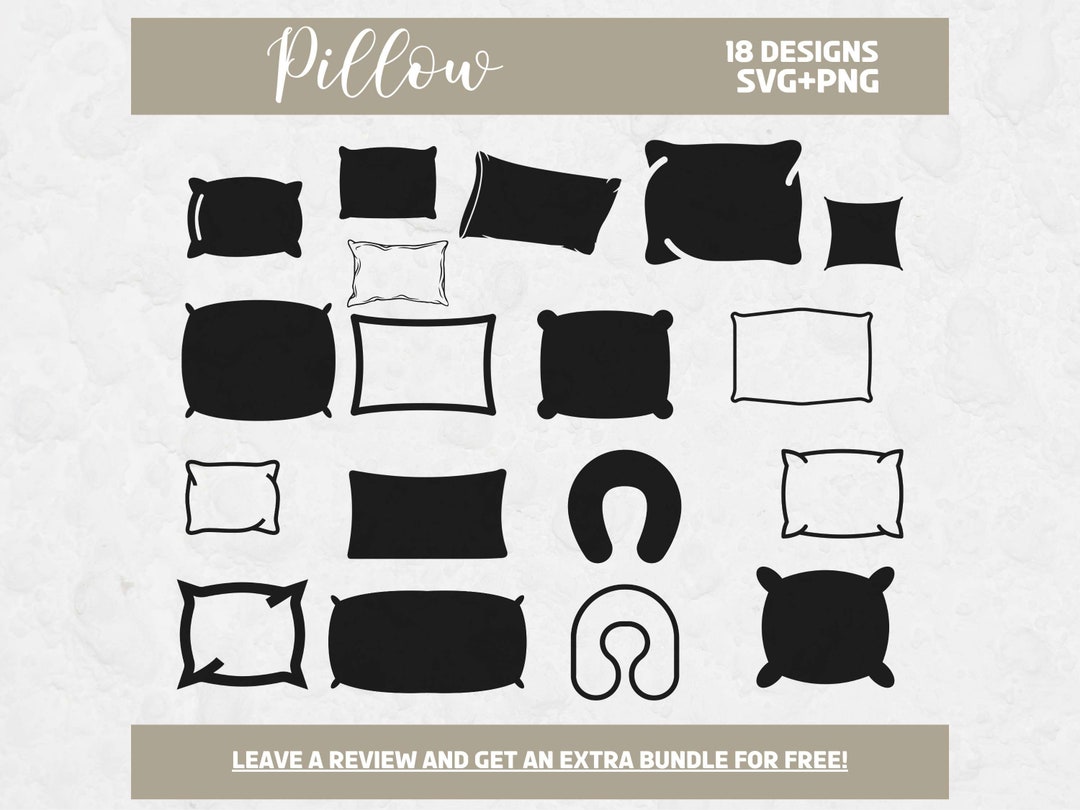 Pillow Svg, SVG Files for Cricut, Pillow Vector, Pillow Cut Files, Home ...