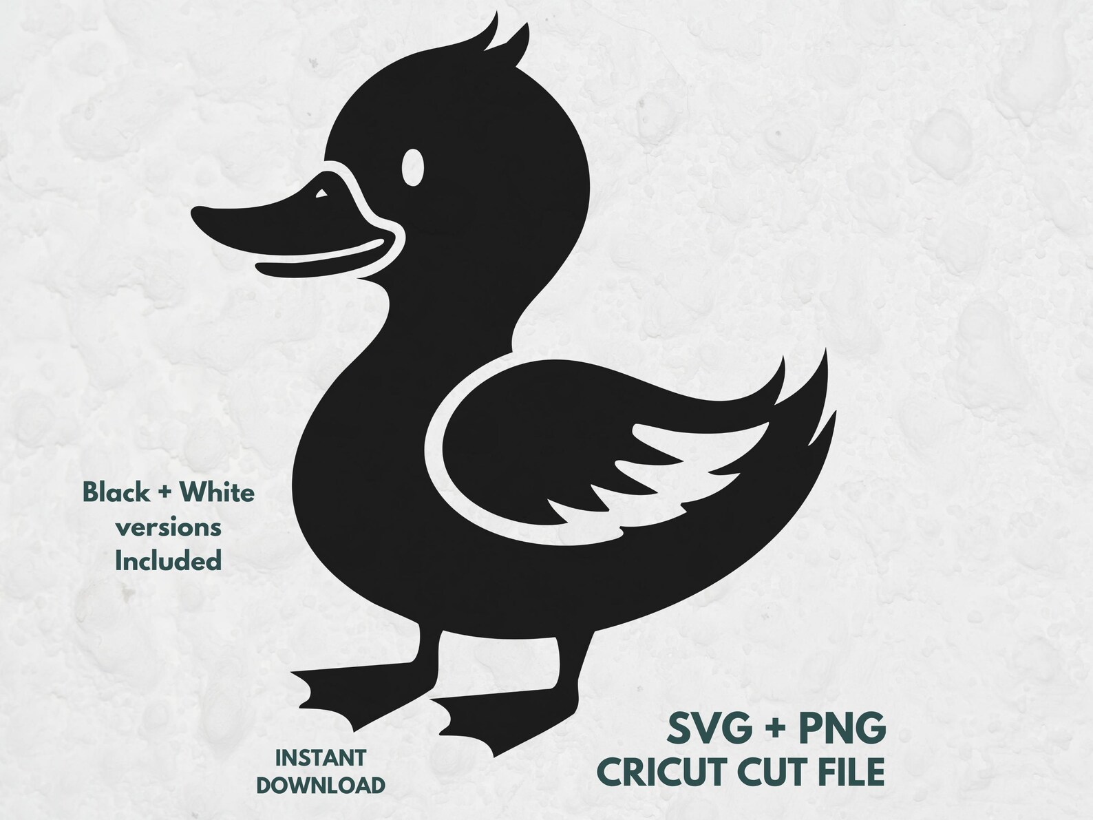 Cute Duck SVG Baby Animal Cut File PNG Cricut Design Kids Nursery Farm ...