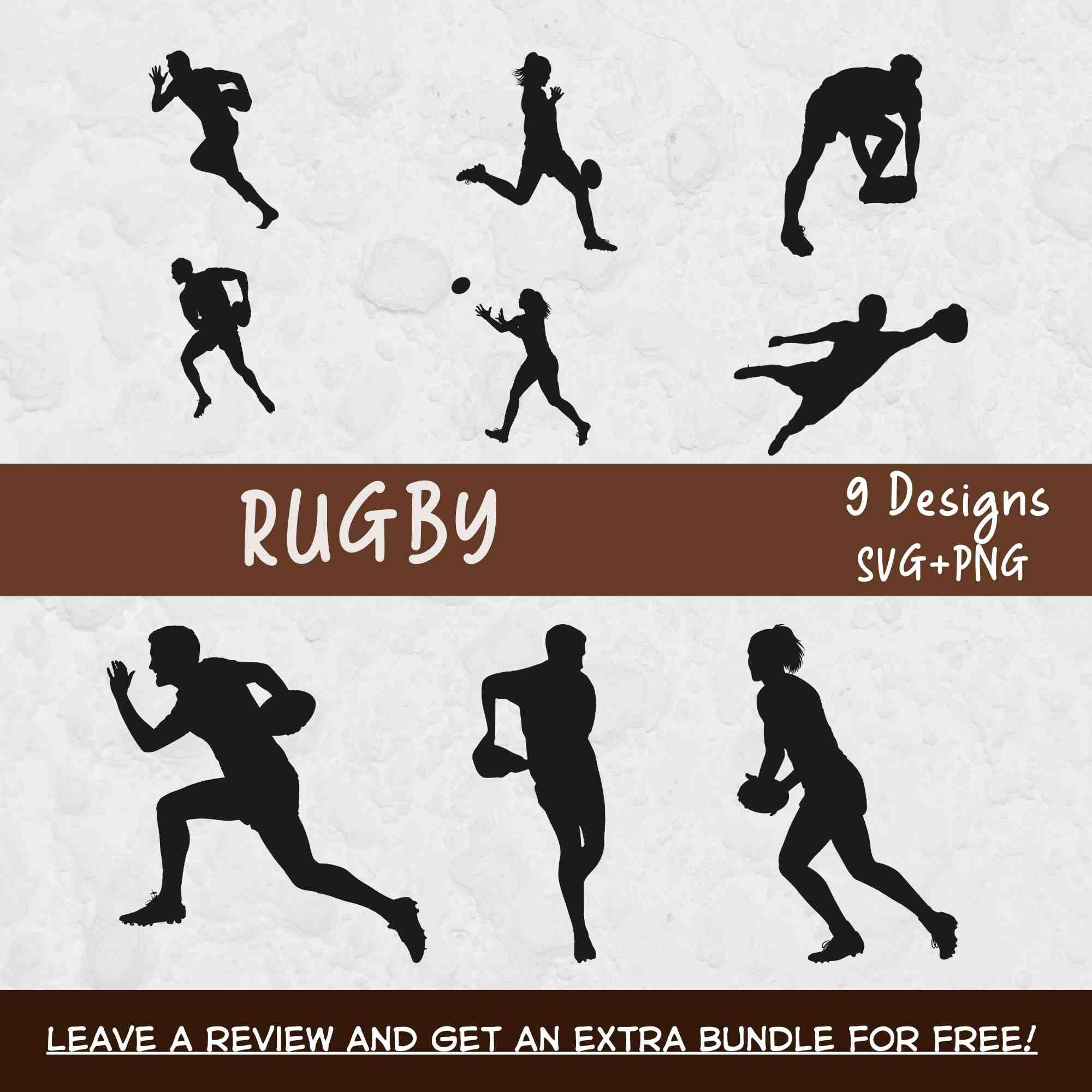 Rugby Svg Bundle Rugby Silhouette Rugby Cut File Rugby - Etsy