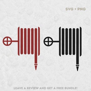 Fire Hose SVG, Svg Files for Cricut, Firefighter Cut File, Fire Hose ...