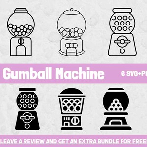 Gumball Machine SVG, SVG Files for Cricut, Gumball Clipart, Sweet Svg ...