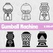 Gumball Machine SVG, SVG Files for Cricut, Gumball Clipart, Sweet Svg ...
