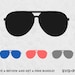 Aviator Sunglasses Svg Bundle Summer Clipart Svg Files for - Etsy