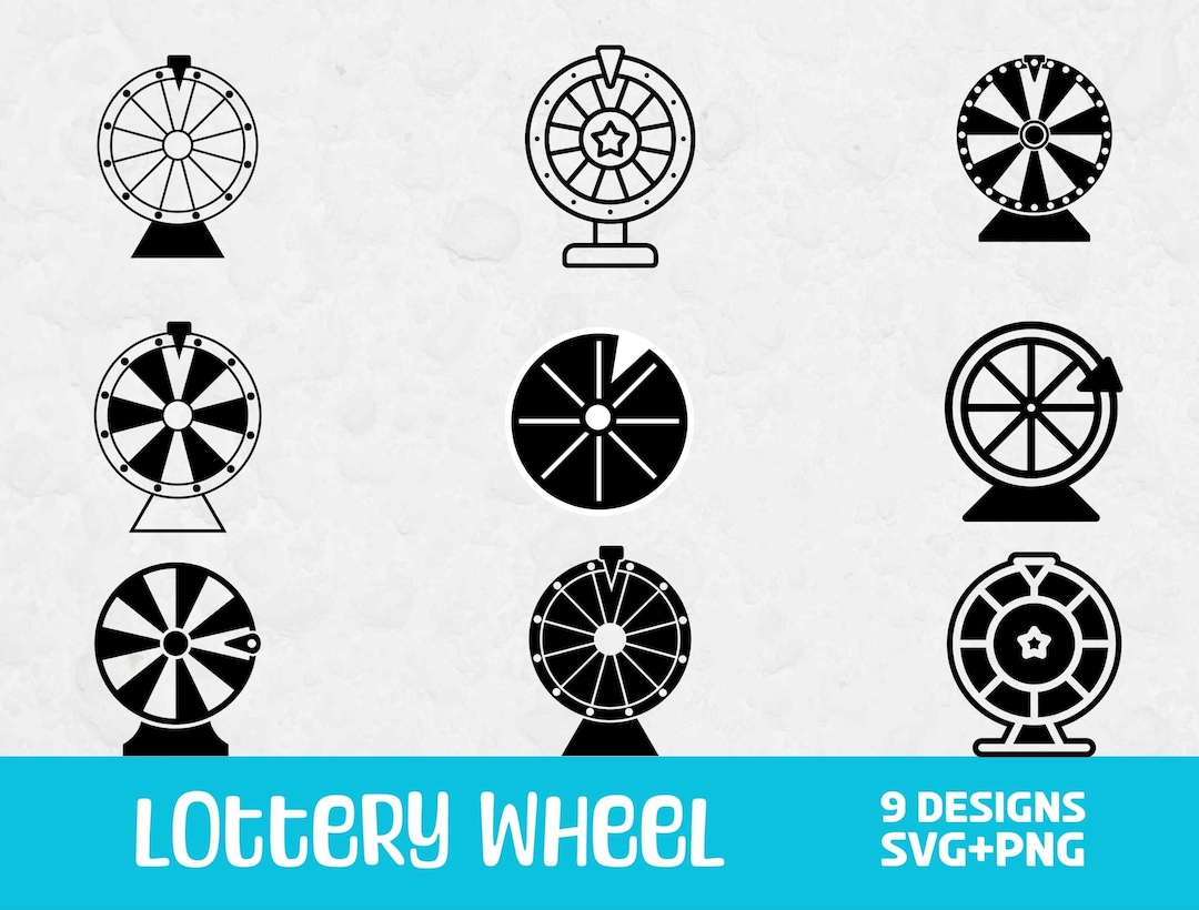 Lottery Wheel Svg, SVG Files for Cricut, Lottery SVG, Lottery Clipart ...