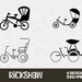 Rickshaw Svg, Svg Files for Cricut, Transportation Clipart, Rickshaw ...