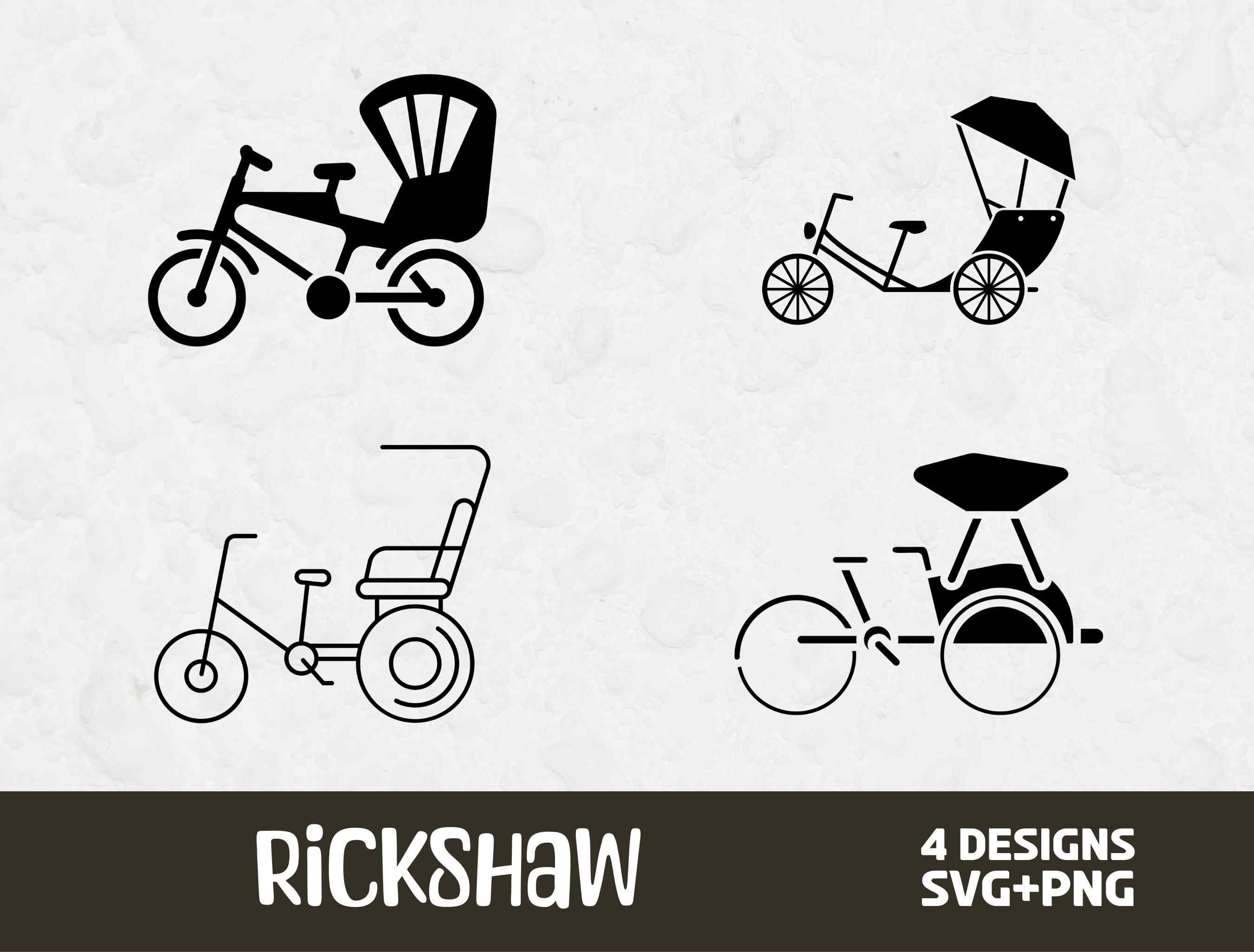 Rickshaw Svg Bundle Commercial Use SVG Svg Files for Cricut - Etsy UK
