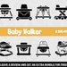 Baby Walker SVG Bundle, SVG Files for Cricut, Baby Clipart, Walker PNG ...