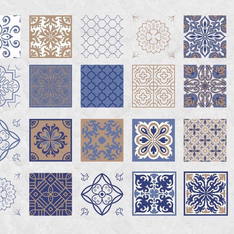 Moroccan Tile Stencil - Etsy