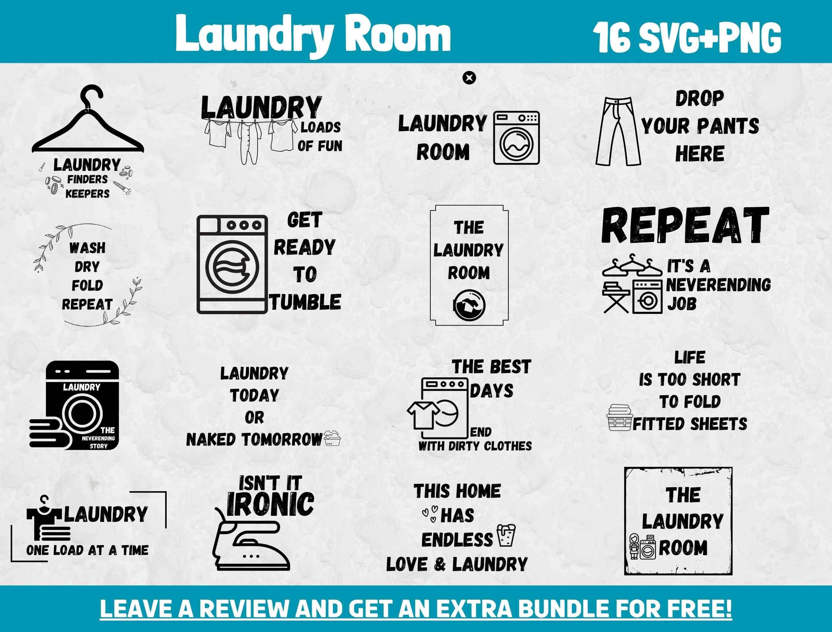 Laundry Room SVG Svg Files for Cricut Laundry Quotes SVG - Etsy