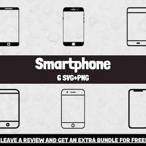 Smartphone SVG Bundle, SVG Files for Cricut, Smartphone Clipart ...