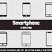 Smartphone SVG Bundle, SVG Files for Cricut, Smartphone Clipart ...