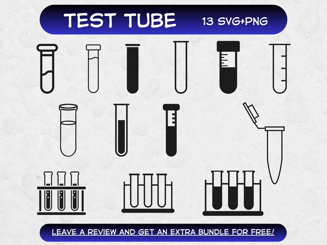 Test Tube SVG Bundle, Svg Files for Cricut, SVG Cut Files, Science Svg ...