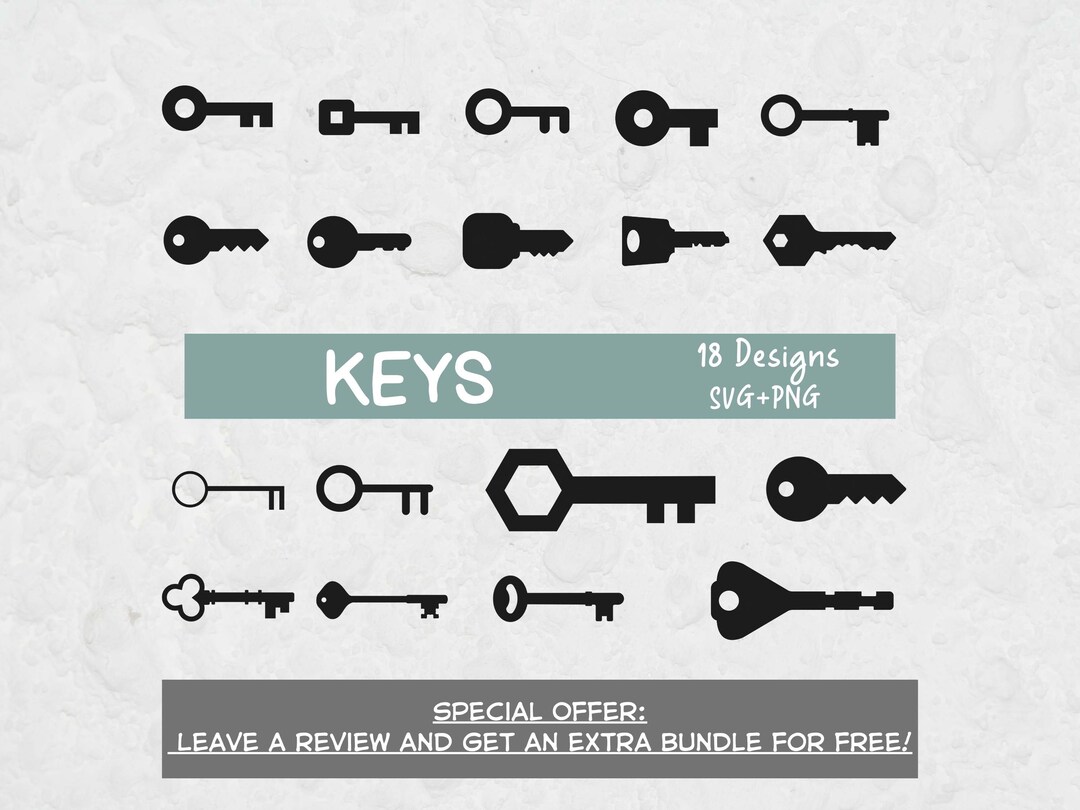 Key SVG Cut Files, Svg Files for Cricut, Key PNG, Key Clipart, Key ...
