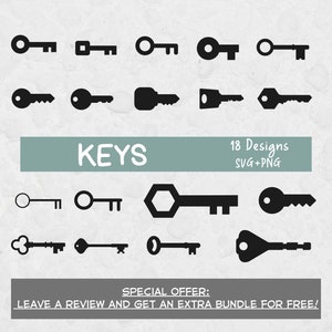 Key SVG Cut Files, Svg Files for Cricut, Key PNG, Key Clipart, Key ...