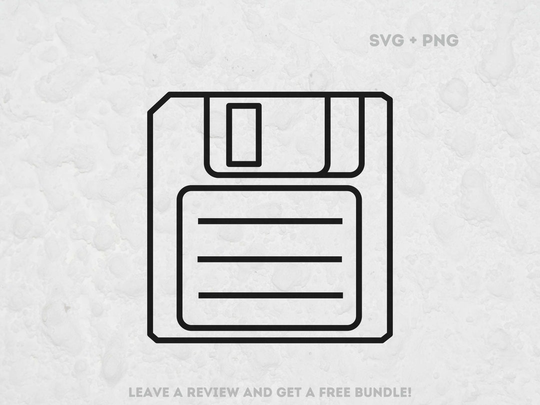 Floppy Disc SVG, Svg Files for Cricut, Floppy Disc PNG, Computer ...