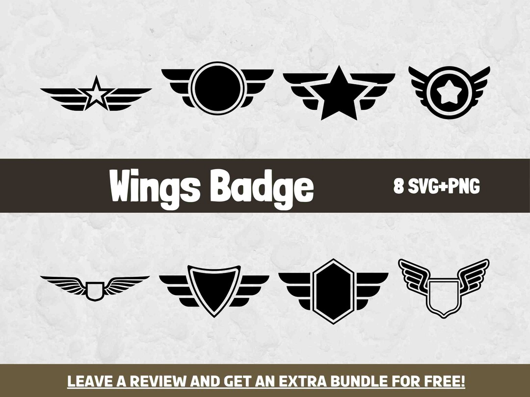 Army Wings Badge SVG, SVG Files for Cricut, Military SVG, Army Svg ...