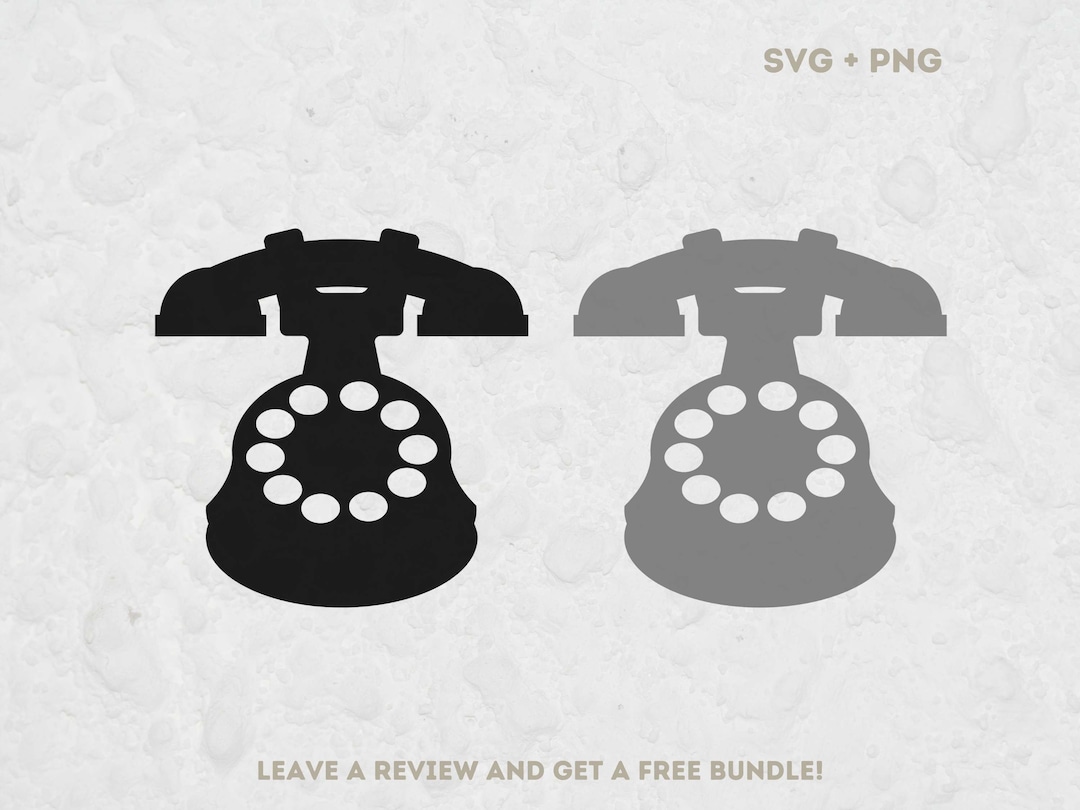 Retro Telephone SVG, SVG Files for Cricut, Telephone Clipart, Retro ...