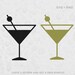 Martini Svg, SVG Files for Cricut, Martini Cut File, Martini Glass SVG ...