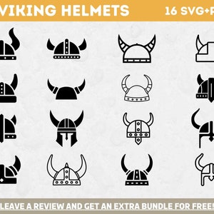 Viking Helmet Svg Bundle, Norse Helmet Clipart, Warrior Helmet Cut File ...