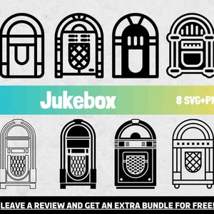 Jukebox SVG, SVG Files for Cricut, Record Player Svg, Retro Music ...