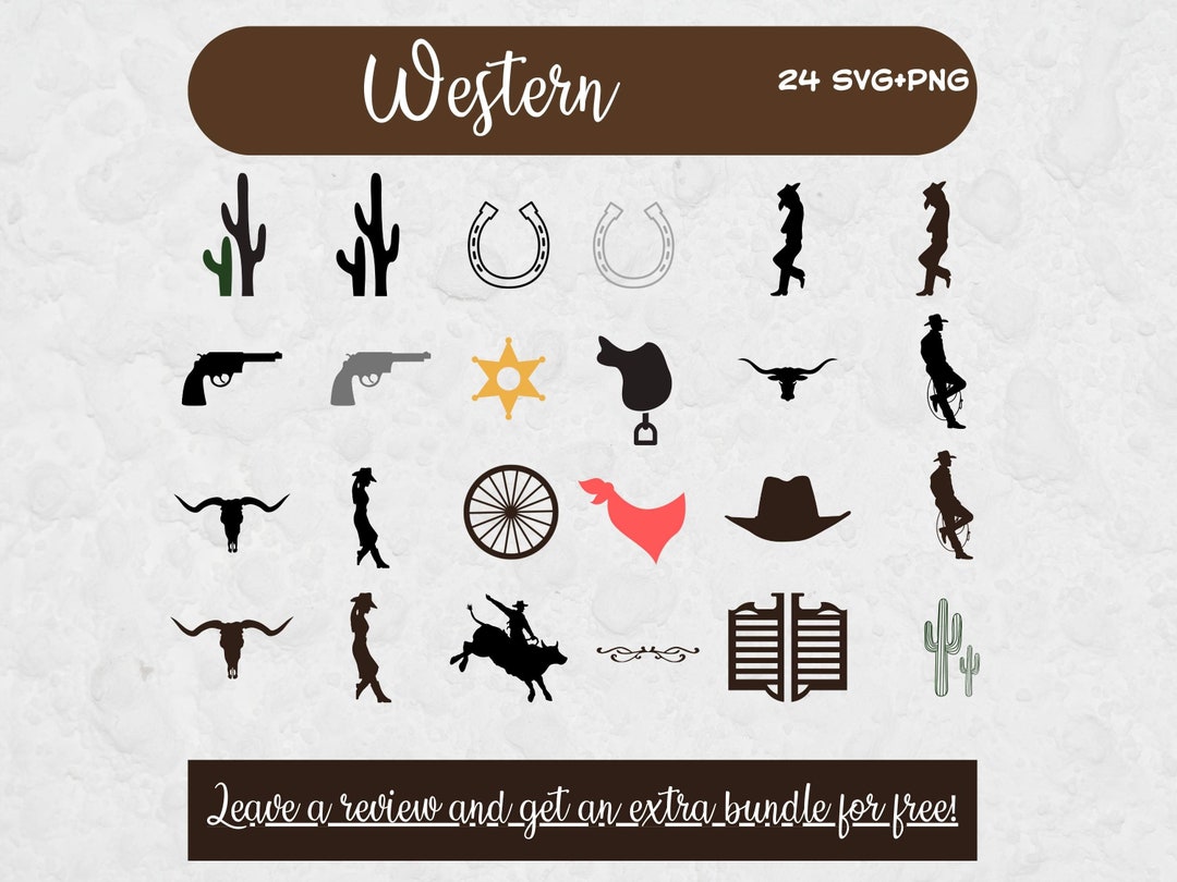 Western SVG, Western SVG PNG Bundle, Svg Files for Cricut, Cowboy Svg ...