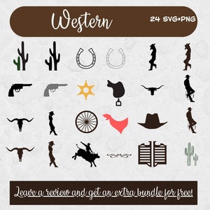 Western SVG, Western SVG PNG Bundle, Svg Files for Cricut, Cowboy Svg ...