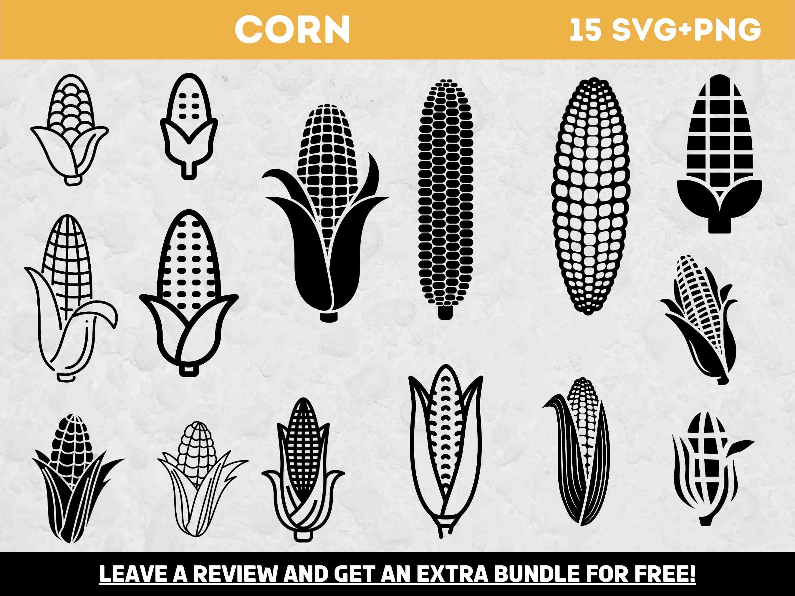 Corn SVG Bundle SVG Files for Cricut Corn Clipart Farm Svg - Etsy