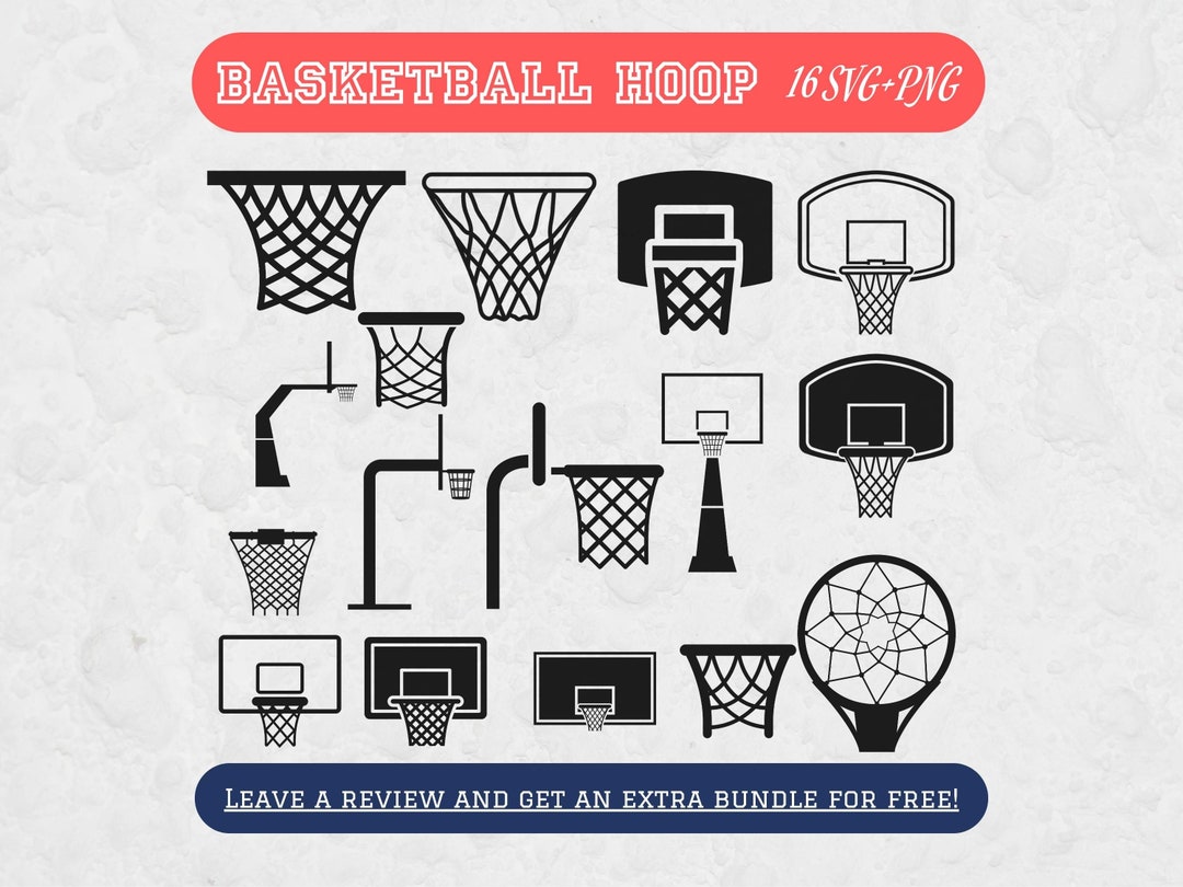 Basketball Hoop SVG Cut File, SVG Files for Cricut, Basketball Clipart ...