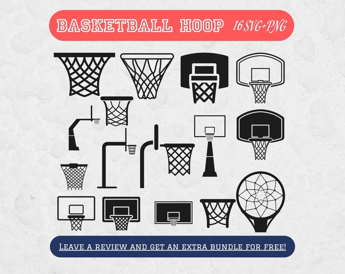 Basketball Hoop SVG Cut File, SVG Files for Cricut, Basketball Clipart ...