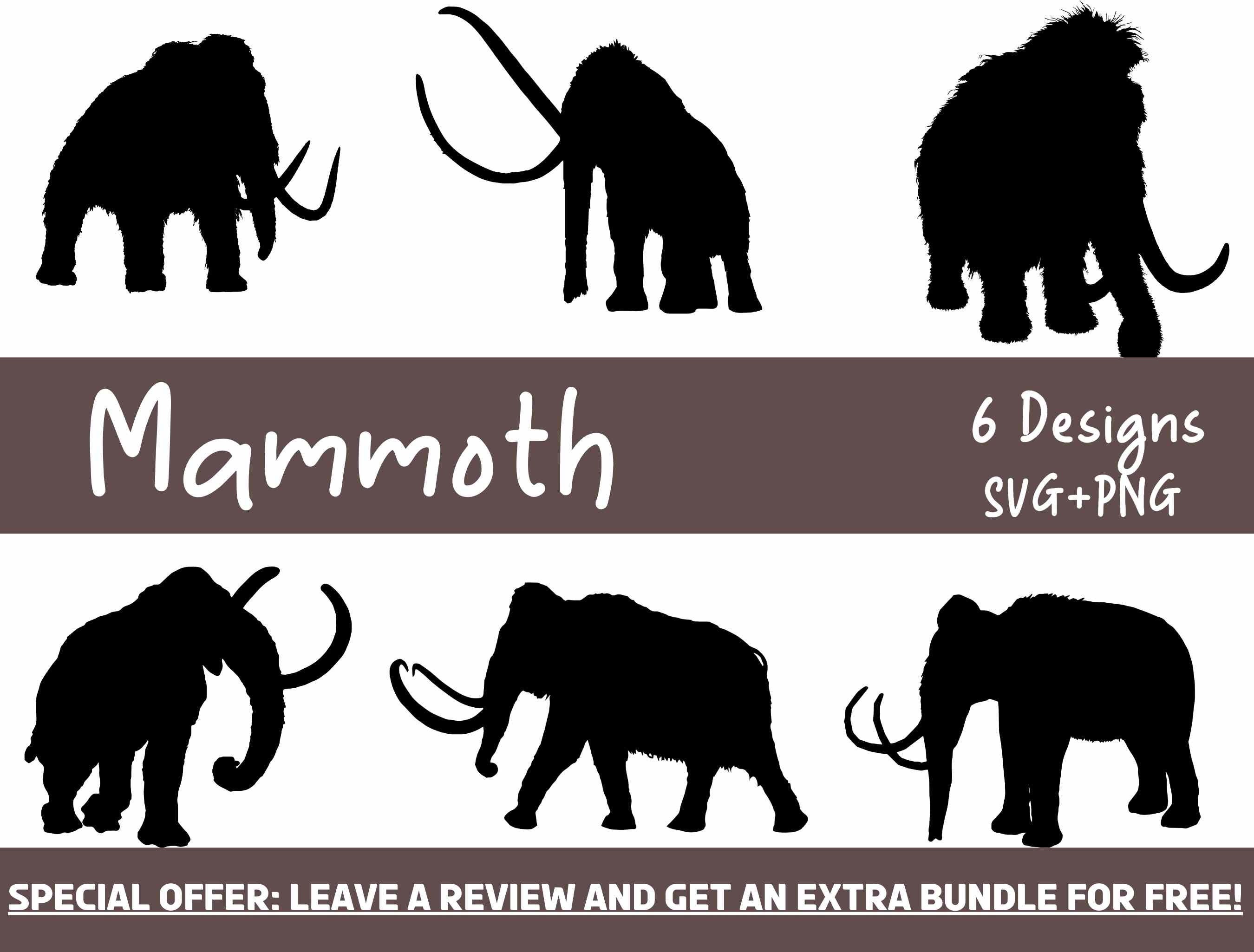 Mammoth Svg Bundle Svg Files for Cricut Commercial Use SVG - Etsy Canada